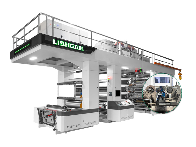 8 Color Gear Driven CI Flexo Printing Machine| LISHG Machinery